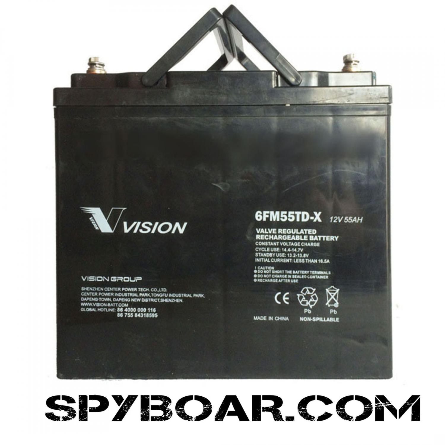 Lead rechargeable battery VISION Deep Series 12V/55Ah