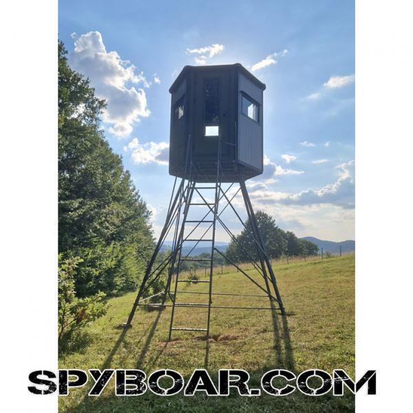 Three-metre high hunting blind tower